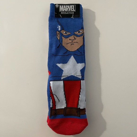 Marvel | Accessories | Marvel Athletics Captain America Socks 2 Pack ...